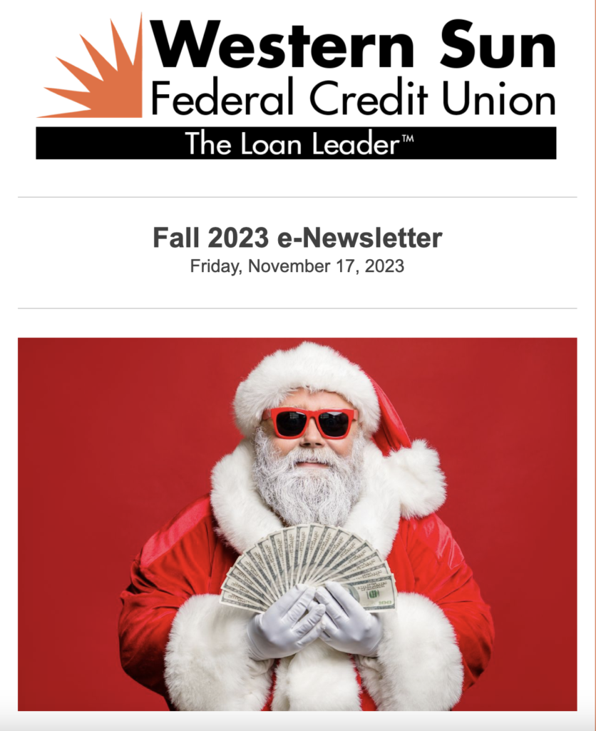 Newsletters | Western Sun Federal Credit Union